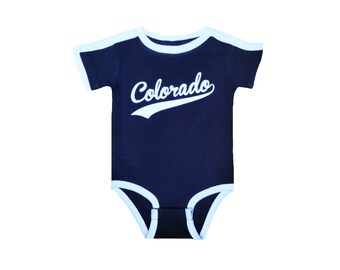 Colorado Flag Moose One Peice Bodysuit Romper Baby Pajamas Perfect Baby ...