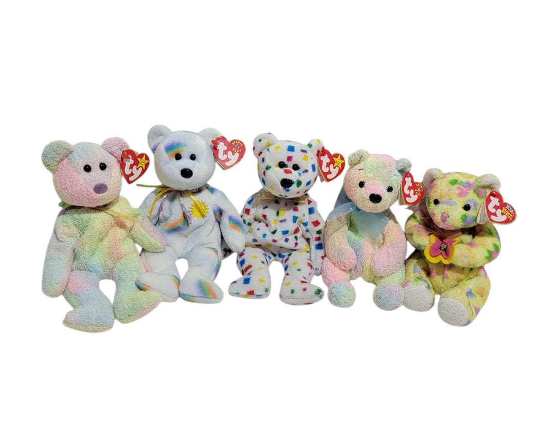 Ty Beanie Babies Stuffed Vintage Toys. Collectibles. Bloom 2003, Ty 2K, Groovy 1999, Mellow 2000 ...