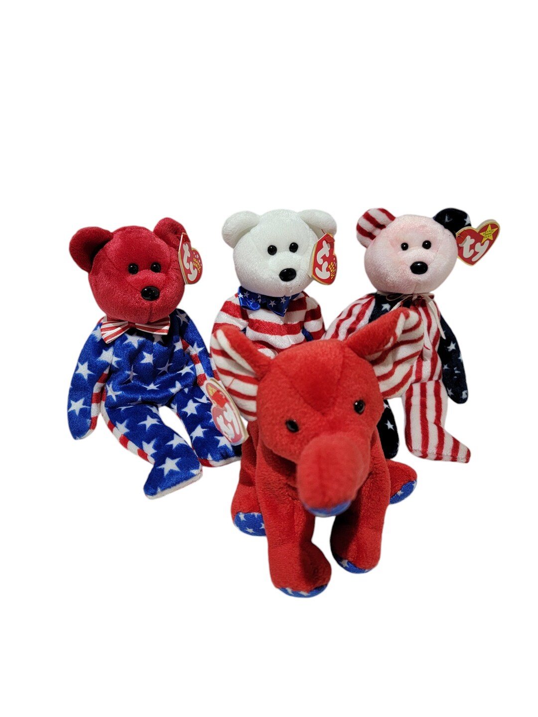 Ty Beanie Babies Vintage Stuffed Toys. Patriotic. Collectibles. Liberty ...