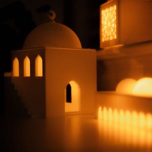 Al-noor Collection | Set of 3 Mini Masjid Lanterns Islamic Home Decor ...