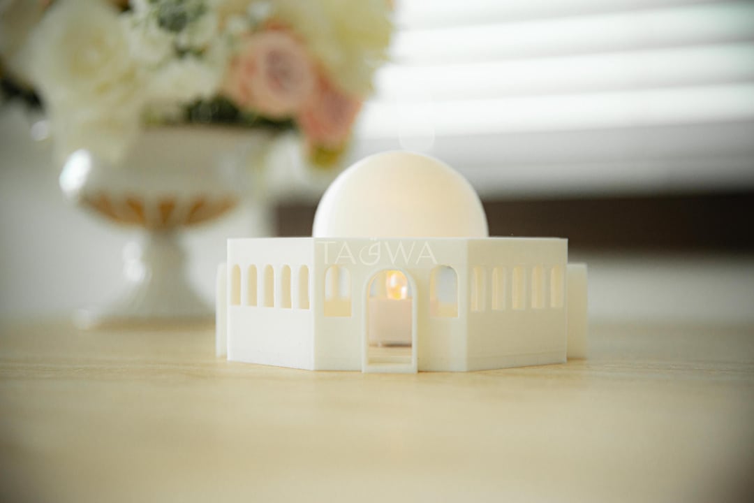 Mini Masjid Al-aqsa Lantern | Dome of the Rock Decor | Free LED Candle ...