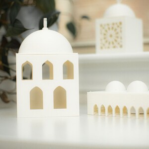 Al-noor Collection | Set of 3 Mini Masjid Lanterns Islamic Home Decor ...