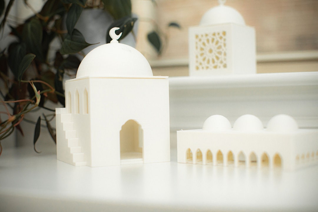 Al-noor Collection | Set of 3 Mini Masjid Lanterns Islamic Home Decor ...