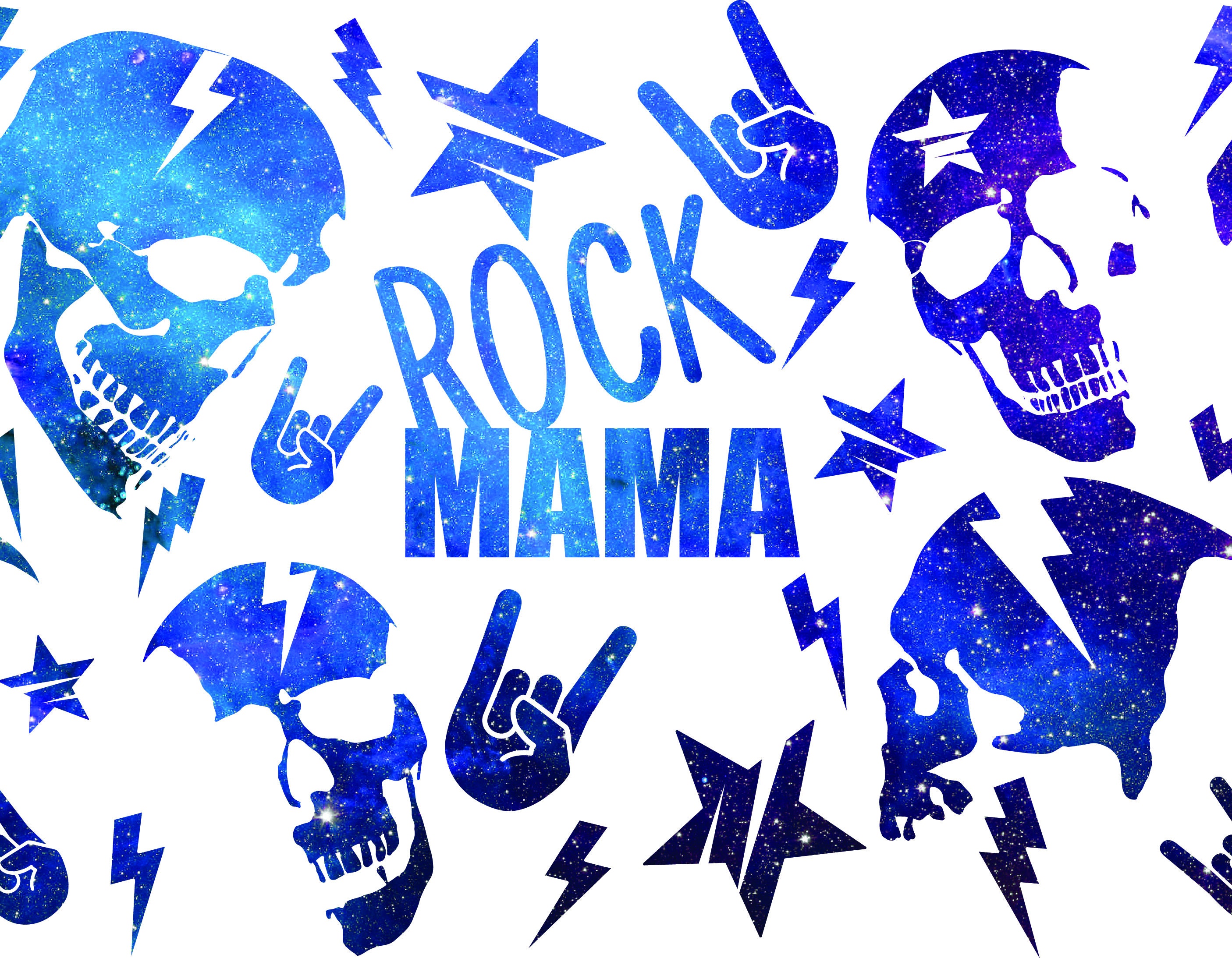 Rock Mama SVG Mama SVG Guitar Svg Music Notes Svg Band - Etsy