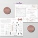 Rose Gold Geometric Marble Infographic Wedding Program - Etsy