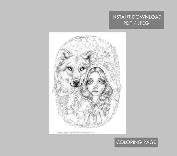 Little Red Riding Hood Coloring Page