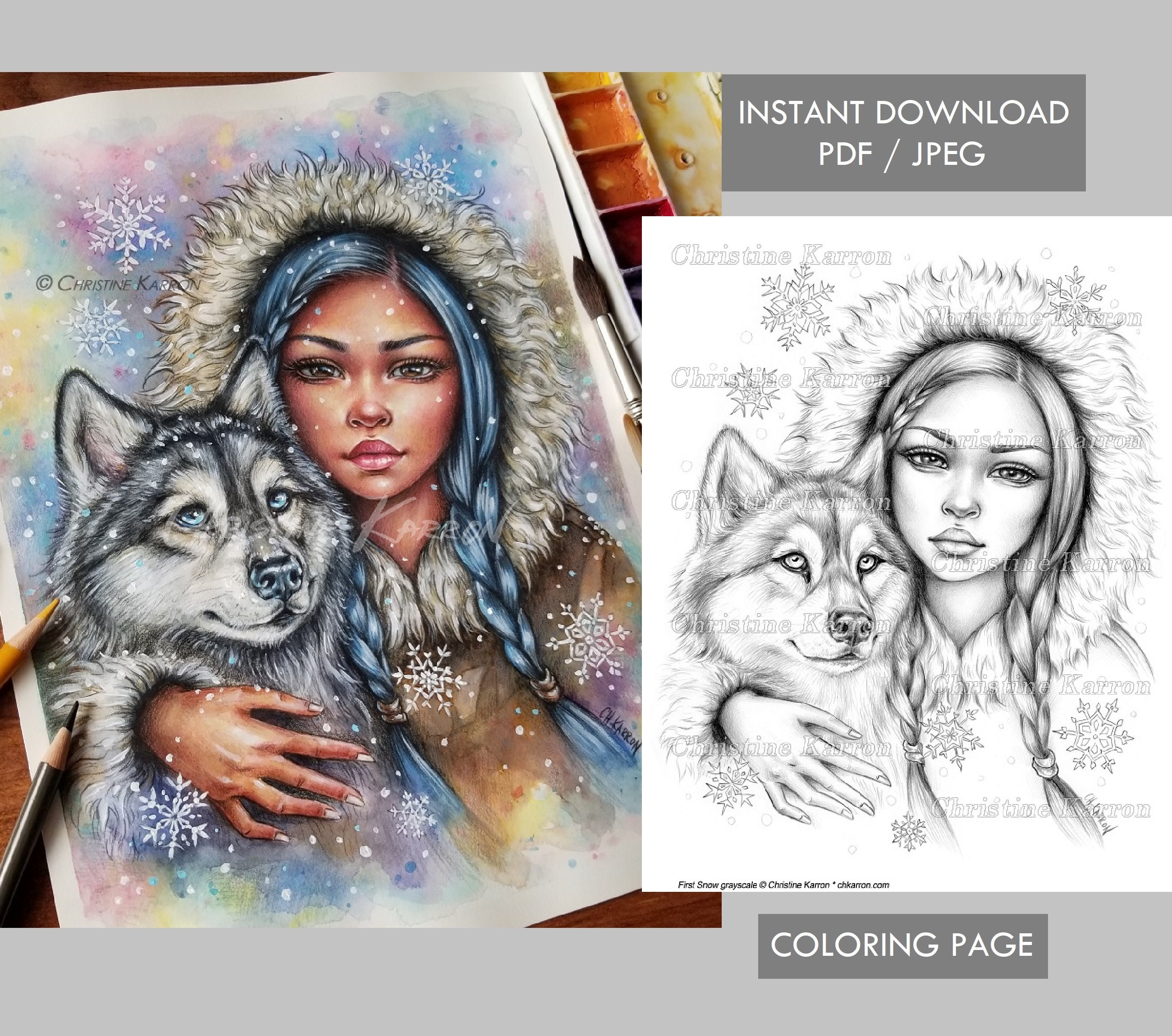 Inukshuk Colouring Page