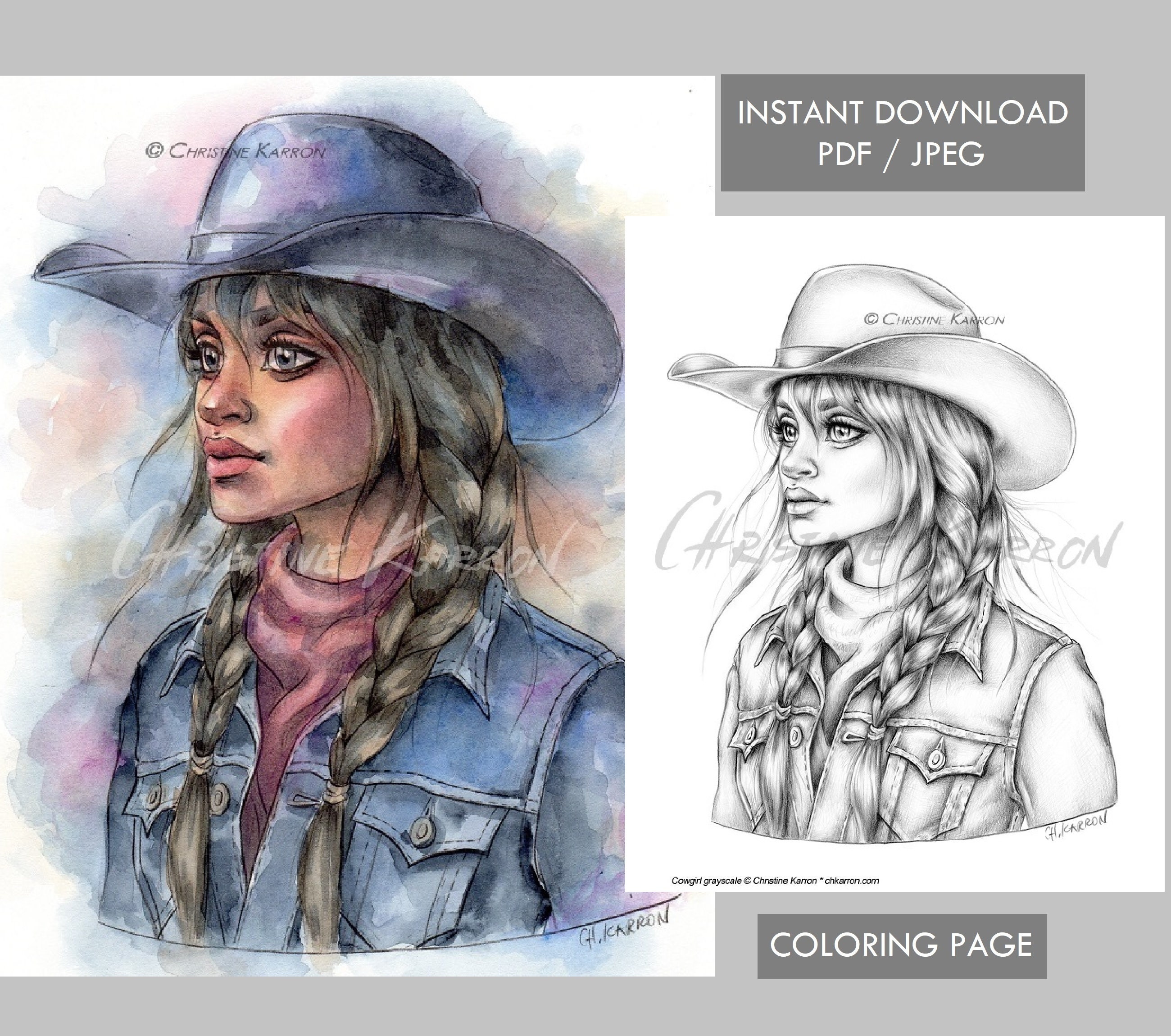 Coloring Pages Of Cowgirls
