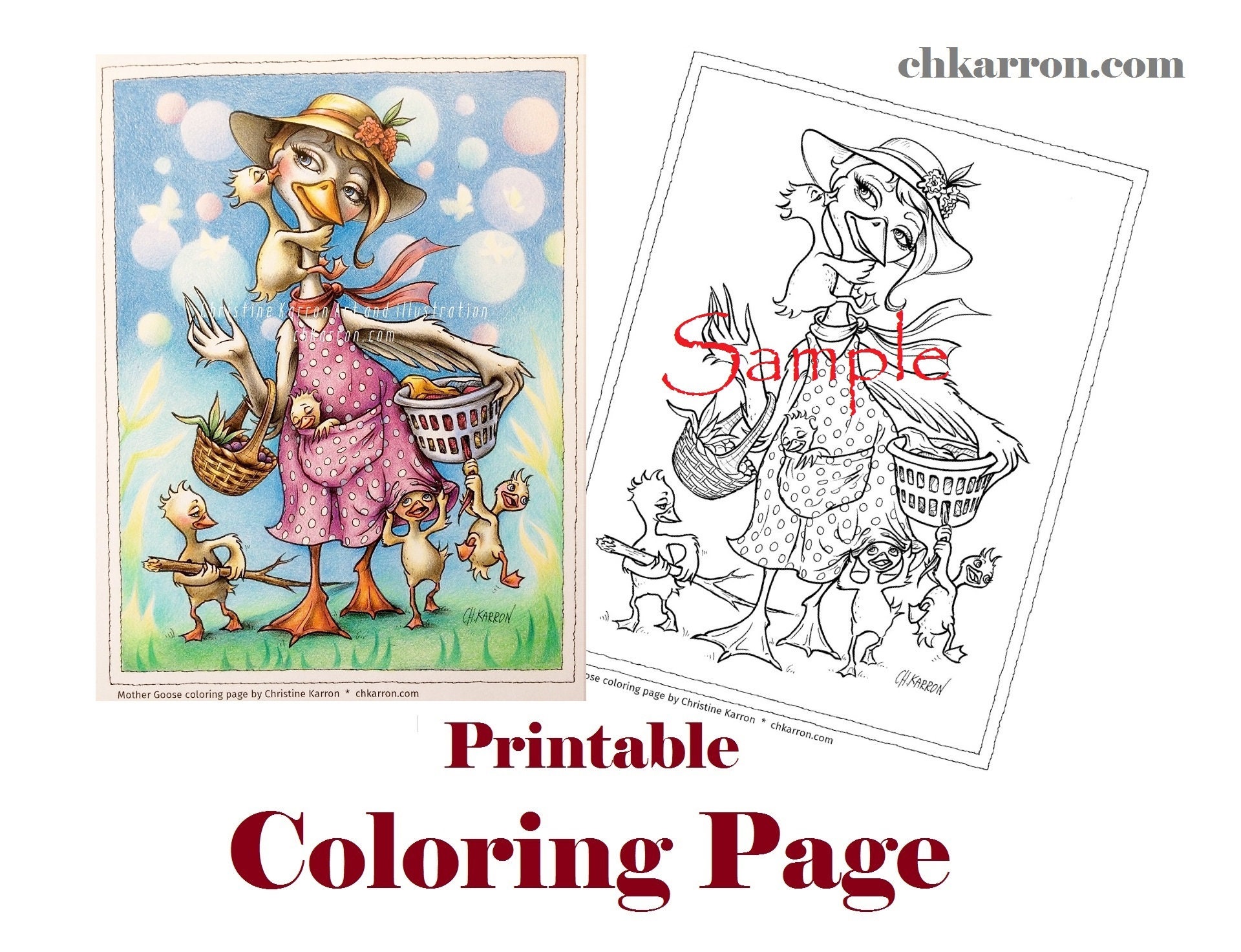 Mother Goose Coloring Pages