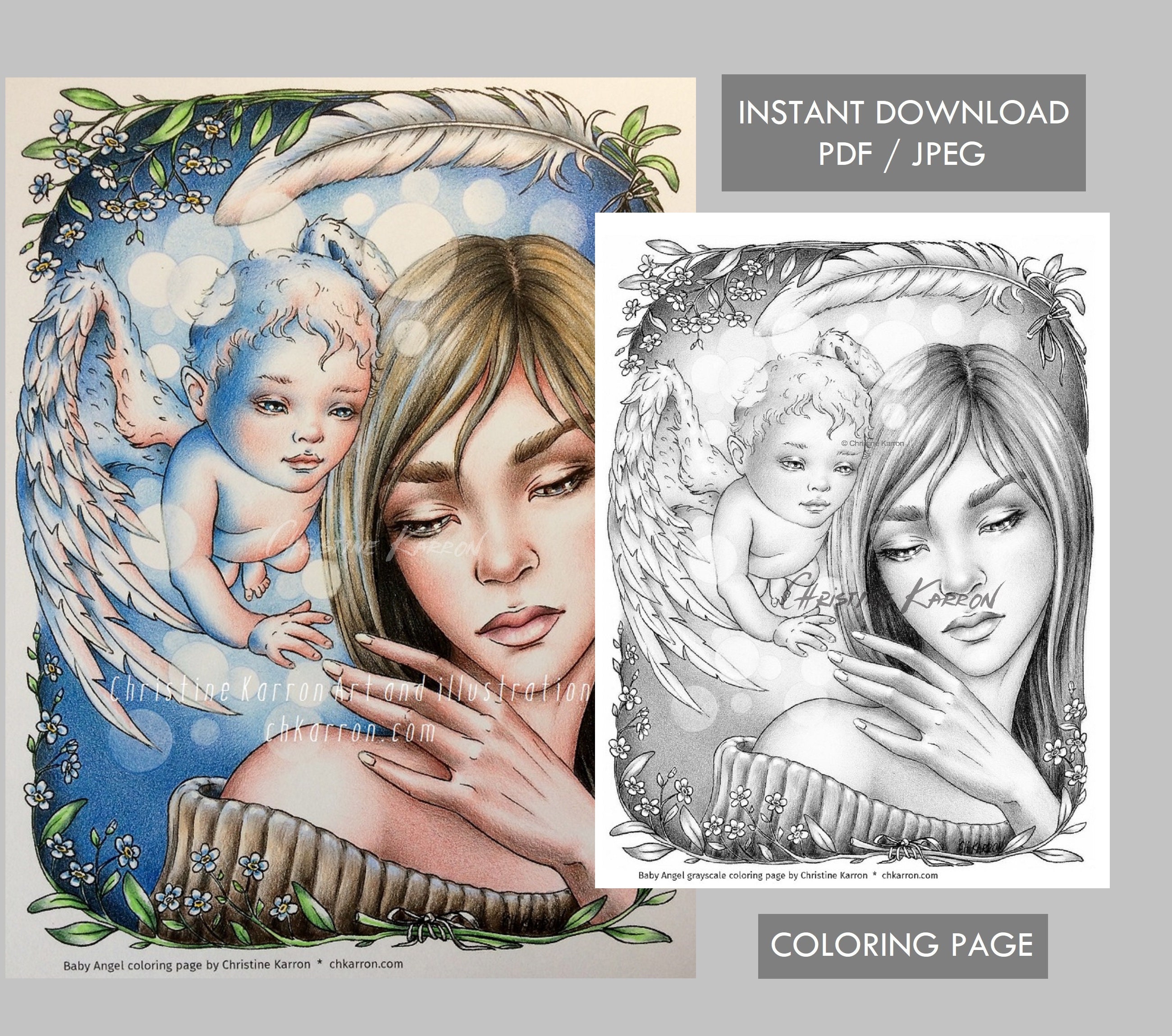 Angel Babies Coloring Pages