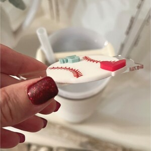 Baseball Name Plate Topper, Stanley 40oz Name Toppers, Personalized ...