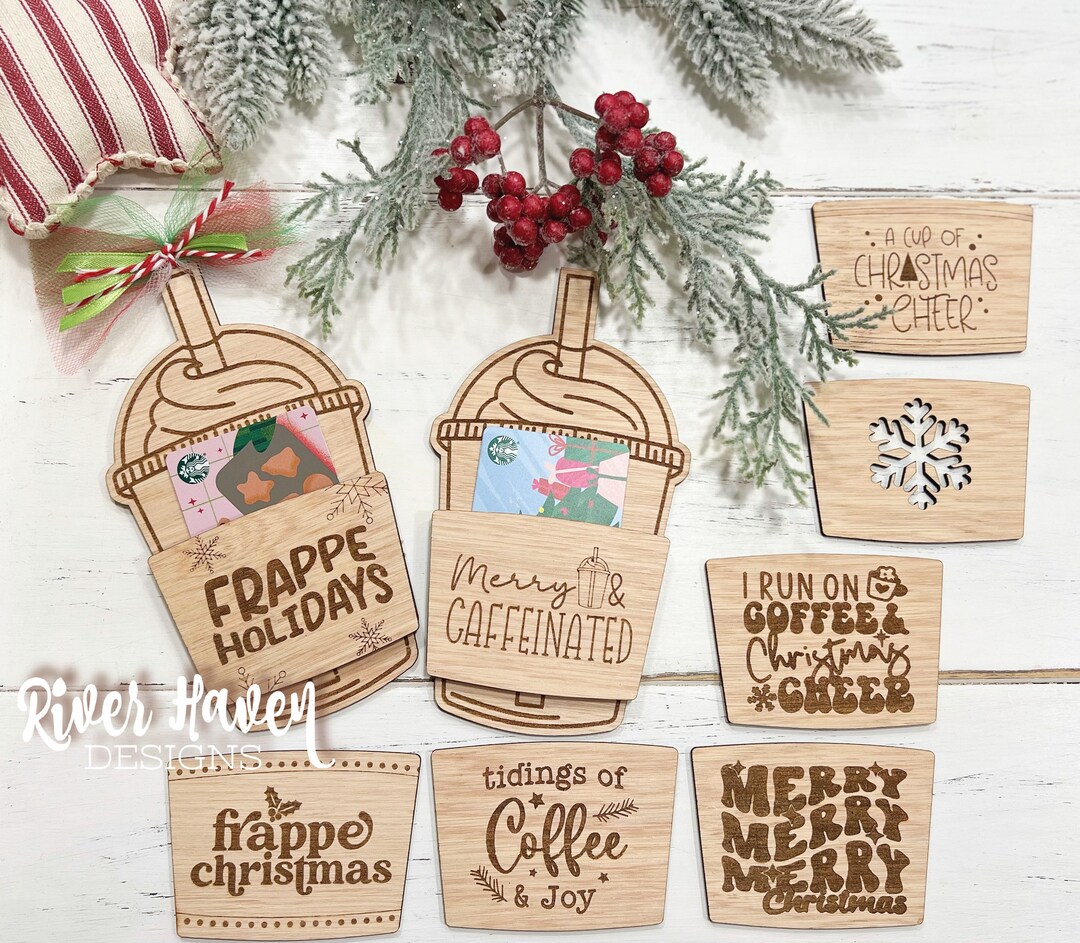 Christmas Gift Card Holder, Teacher Gifts, Gifts for Friends, Frappe ...