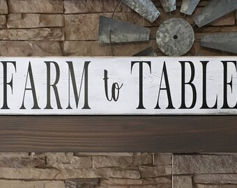 Farm to table sign | Etsy