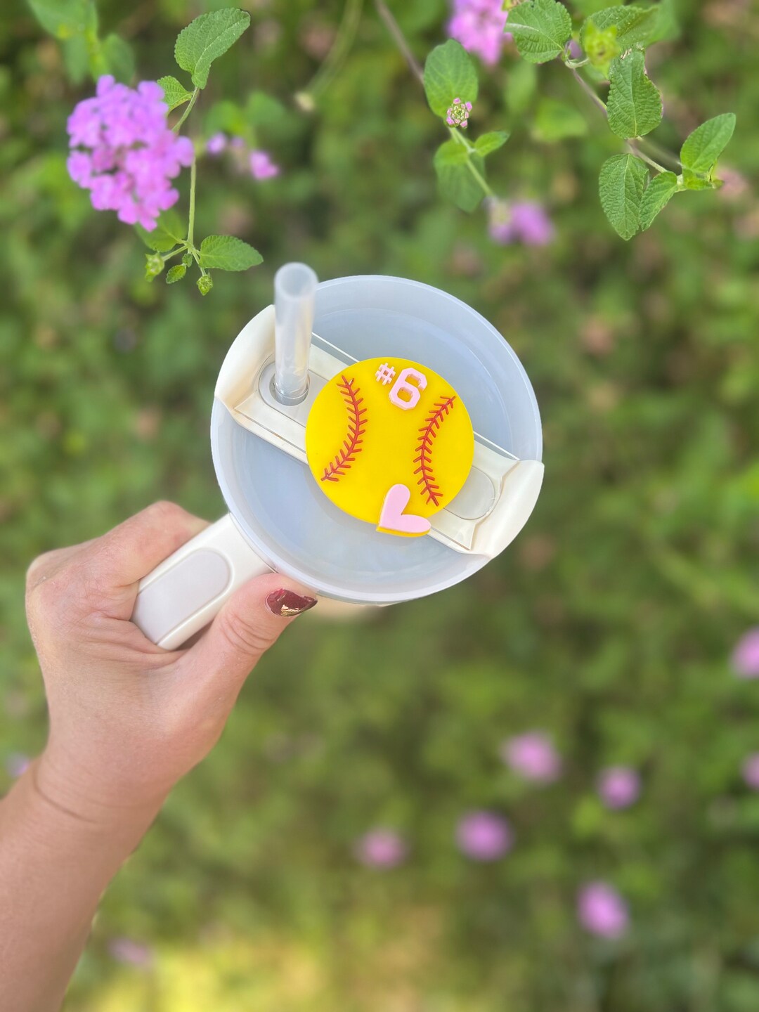 Softball Name Plate Topper, Stanley 40oz Name Toppers, Personalized ...