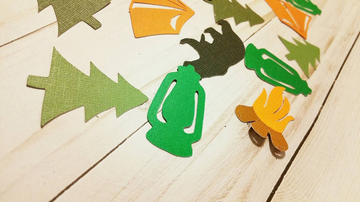 Mix Camping Themed Birthday Party Table Top Confetti - Etsy