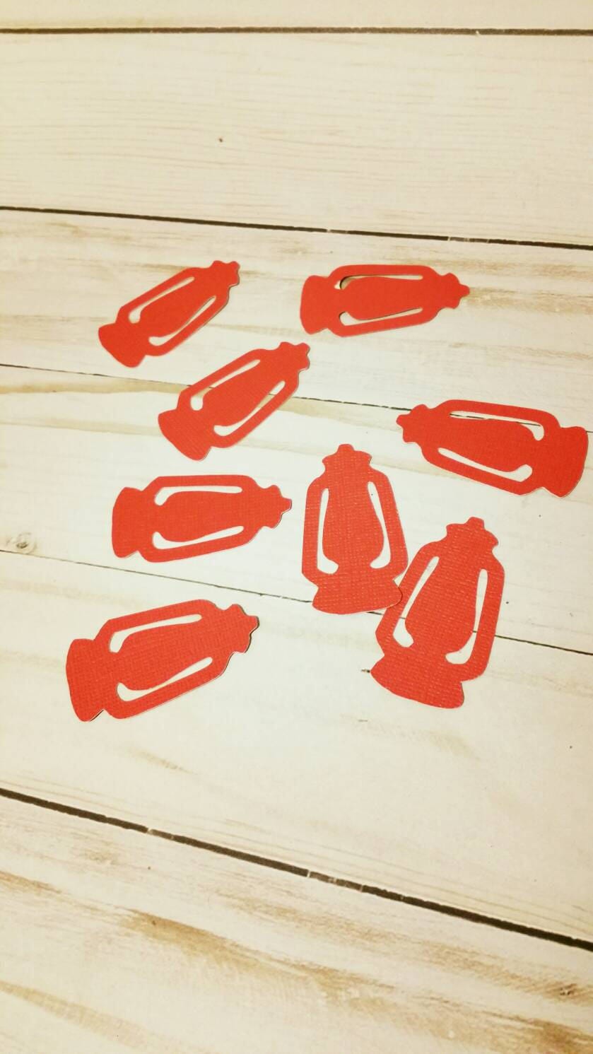 Red Coleman Lantern Birthday Party Decoration Table Top Confetti ...