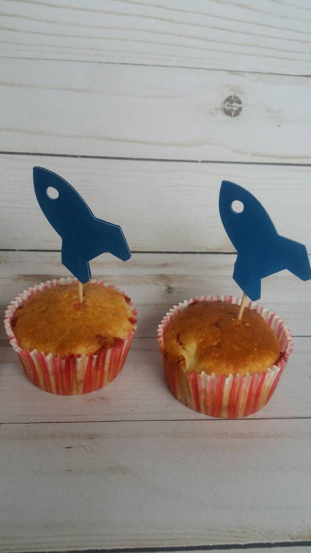 Rocket Ship Party Birthday Party Decoration Confetti Garland Cupcake ...