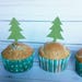 Light Green Pine Tree Cupcake Toppers / Lumberjack /camping/ Pnw ...