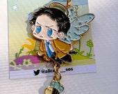 Castiel With Bee enamel charm/key ring | Etsy