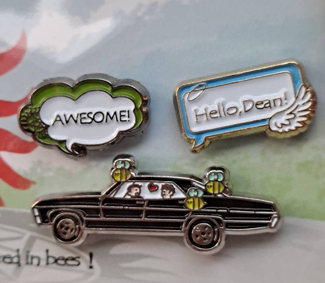 Supernatural-destiel Paint Badge Set - Etsy