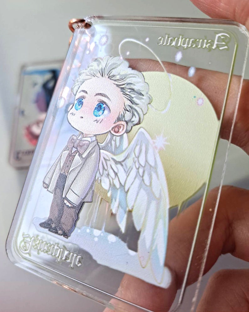 GOODOMENS Card Style Star Key Ring - Etsy