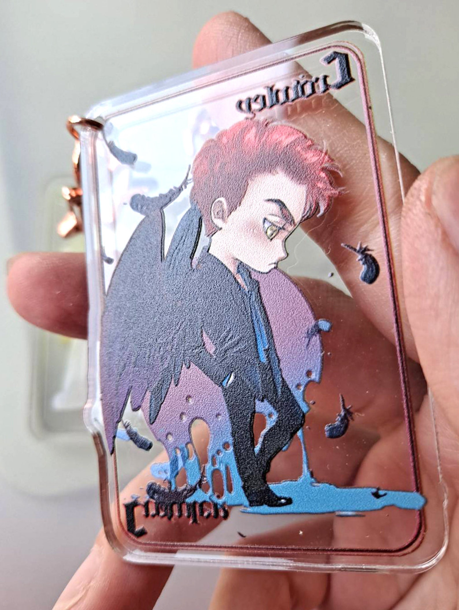 GOODOMENS Card Style Star Key Ring - Etsy