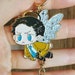 Castiel With Bee Enamel Charm/key Ringmore Glitter - Etsy