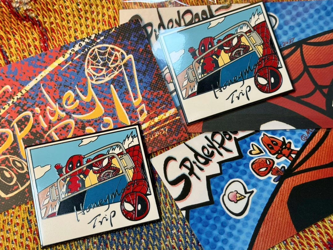 Deadpool & Spiderman Spideypool Honeymoon Hard Enamel Pin - Etsy