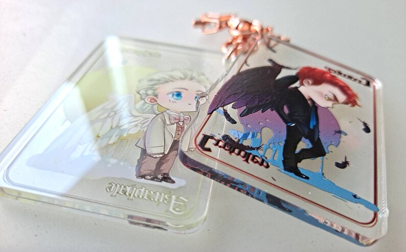 GOODOMENS Card Style Star Key Ring - Etsy