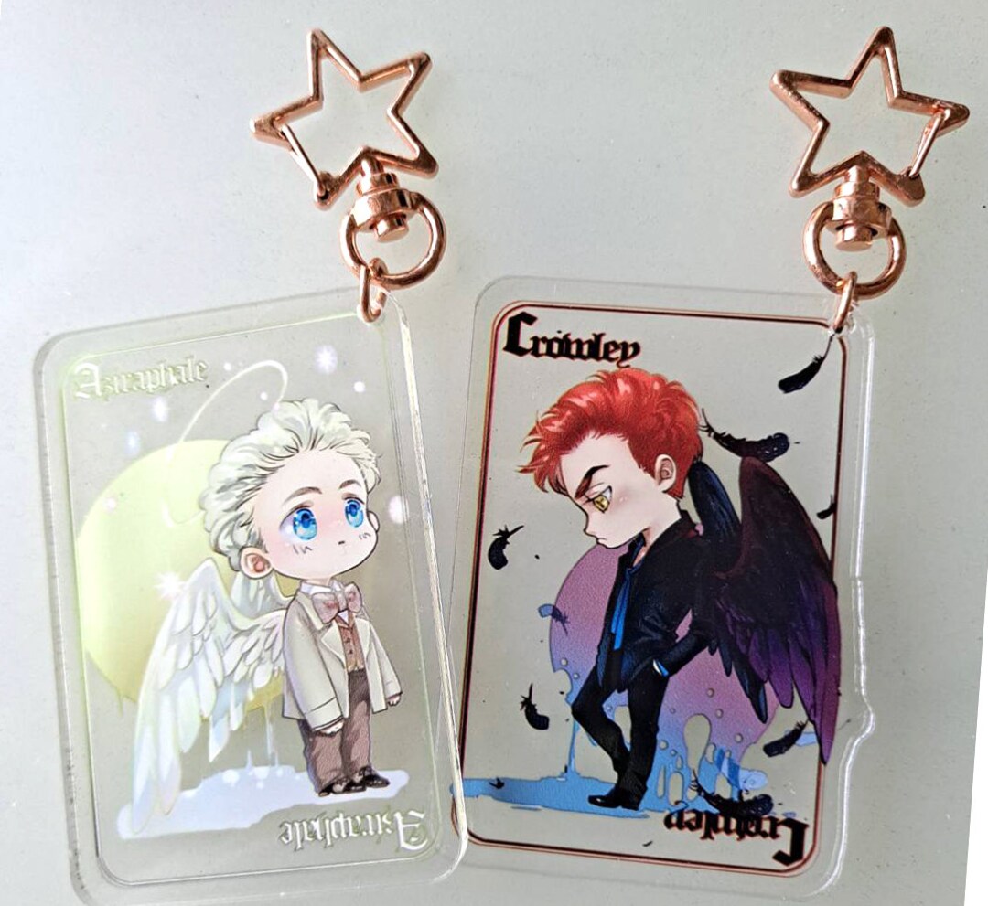 GOODOMENS Card Style Star Key Ring - Etsy
