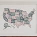 Pastel United States Map Digital Download Print - Etsy