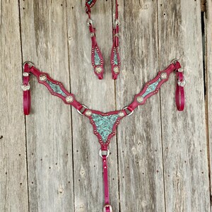 Gladiator Style Western Tack Set – Custom Leather Headstall & Breast ...
