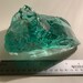 Beautiful, Deep Blue-green Colored Cullet, Slag Glass Chunk 1058 Grams ...
