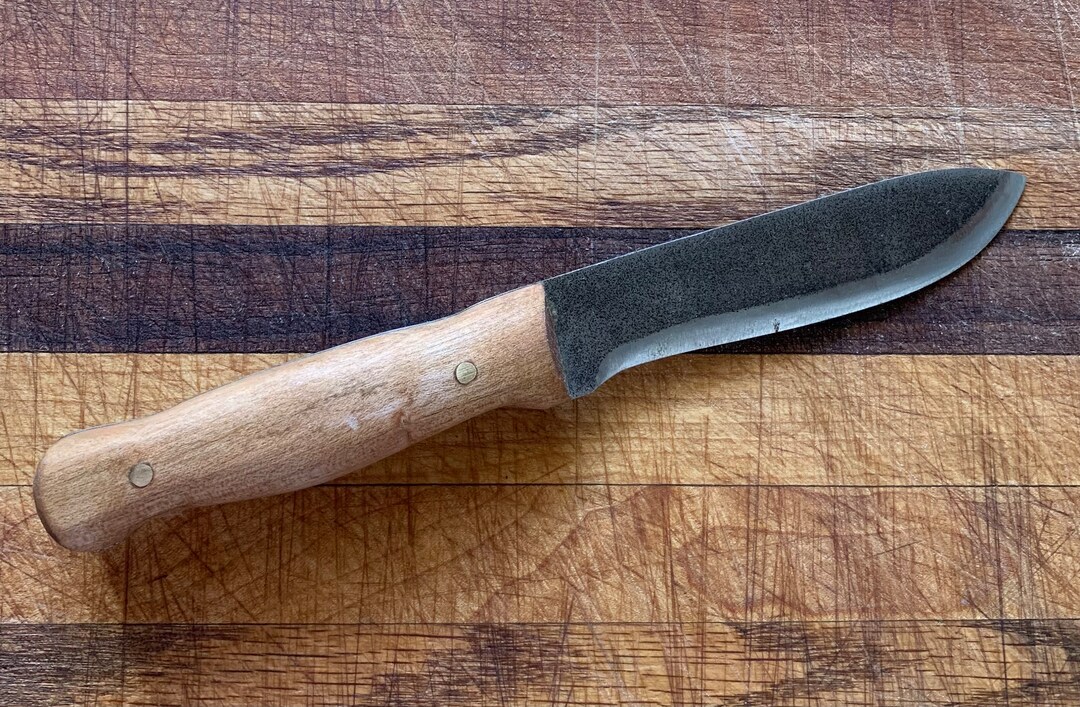 Handmade Honey Maple and U.S Forged Steel Kitchen Utility Knife - 4 ...