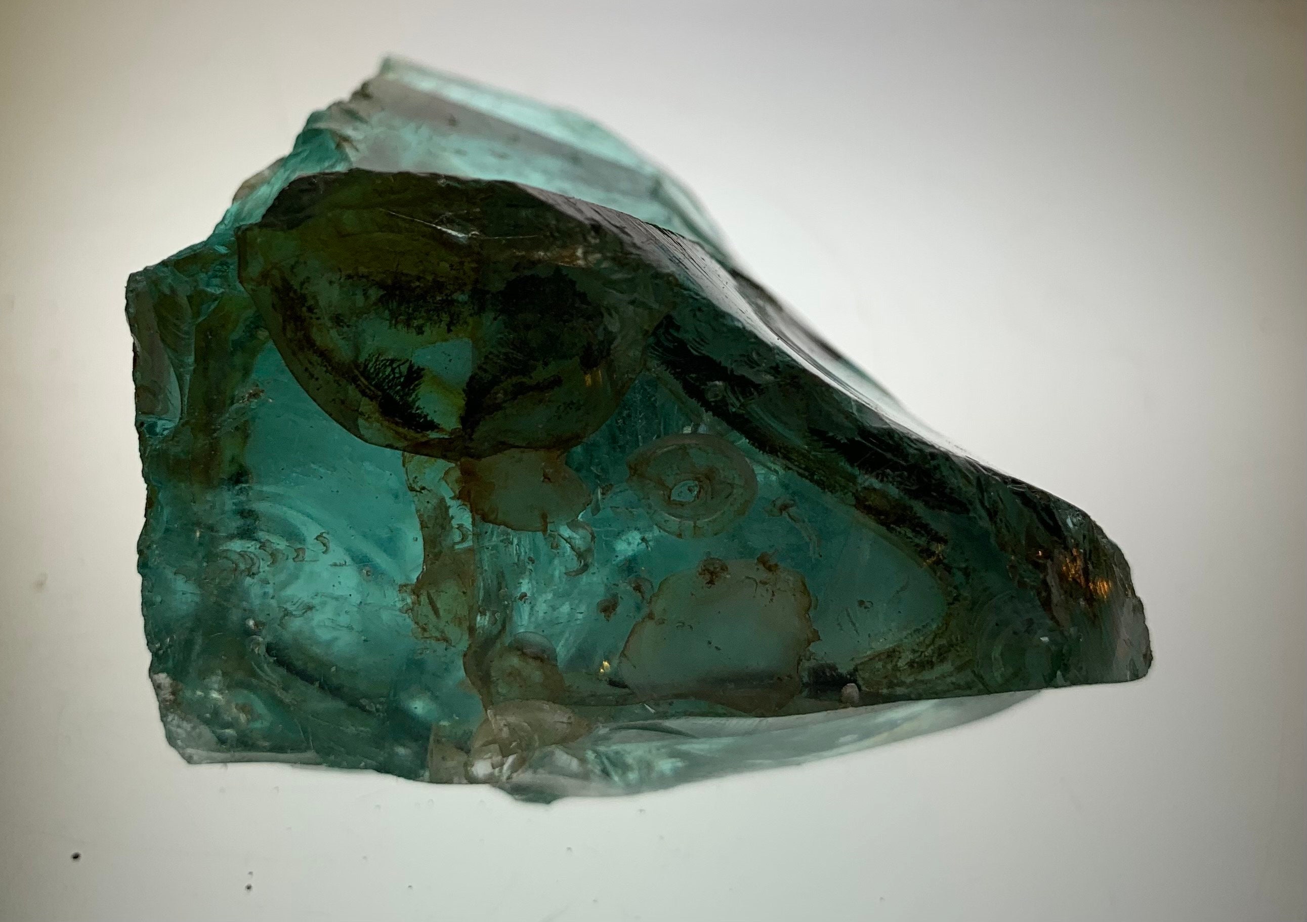 Beautiful Aqua Blue-green Colored Cullet Slag Glass Chunk 240 - Etsy