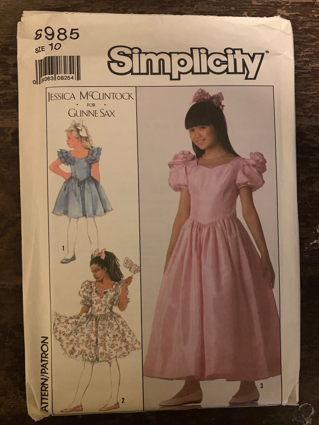 Simplicity 8985 Uncut Jessica Mcclintock for Gunne Sax Girls’ Dress in ...
