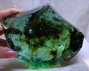 Large Glass Chunk | Etsy