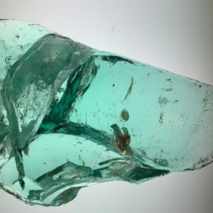 Beautiful, Deep Blue-green Colored Cullet, Slag Glass Chunk 1058 Grams ...