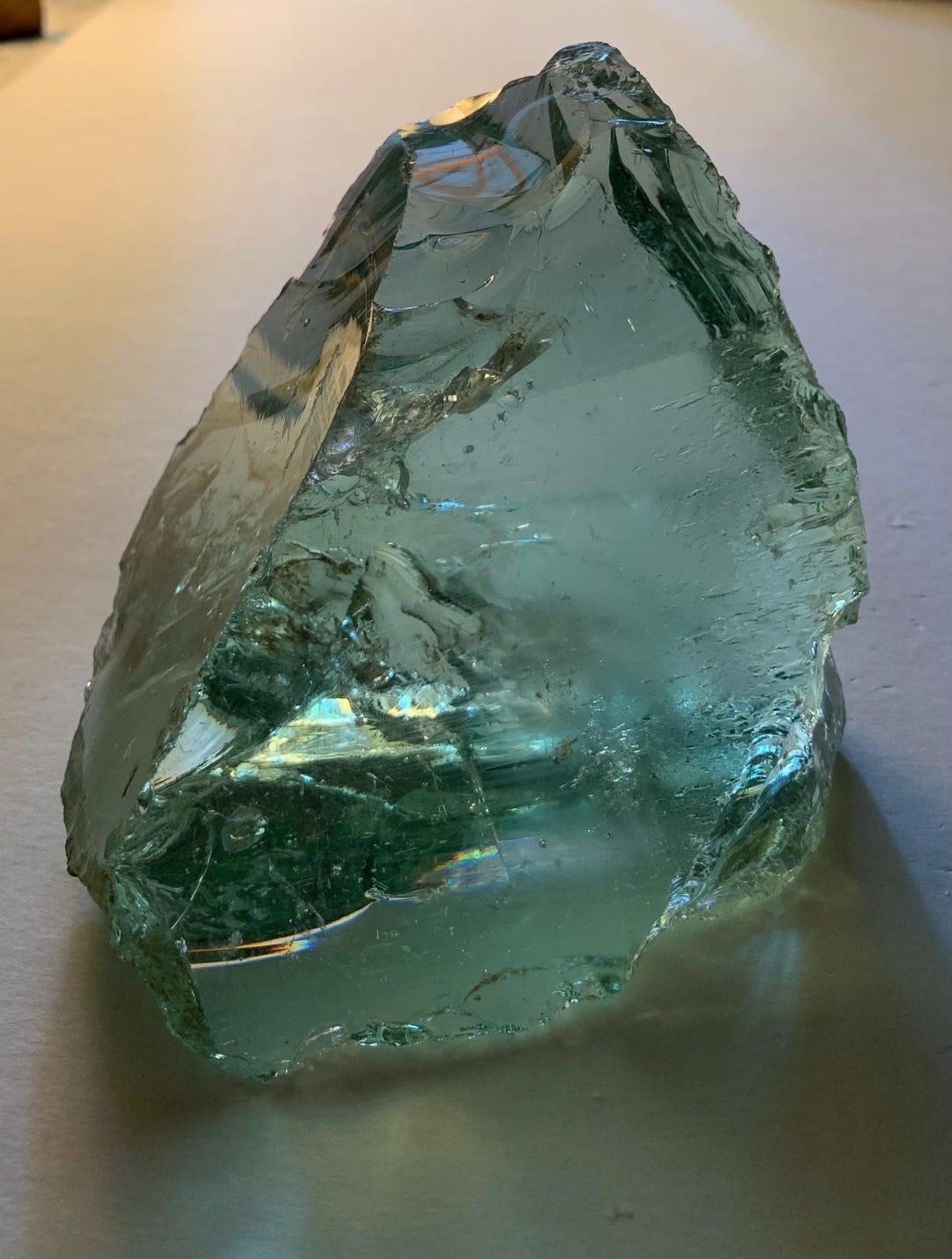 Beautiful Aquamarine Colored Cullet, Slag Glass Chunk 612 Grams Iag - Etsy