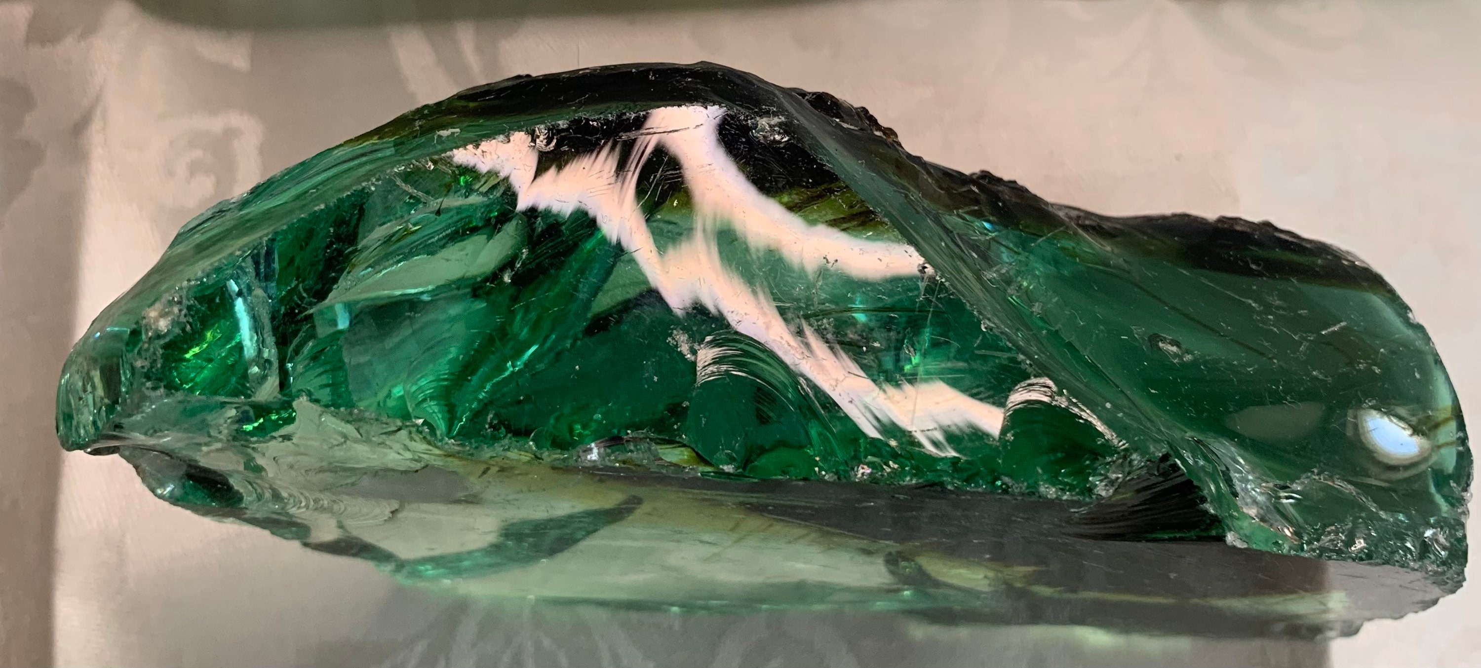 Beautiful Big Aqua Blue-green and Dark Amber Colored Cullet - Etsy