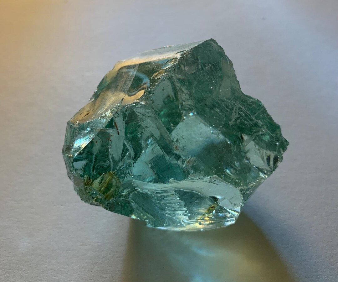 Beautiful Aquamarine Colored Cullet, Slag Glass Chunk 264 Grams Ibd - Etsy