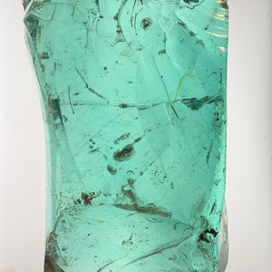 Very Large, Beautiful, Deep Blue-green Colored Cullet, Slag Glass Chunk ...