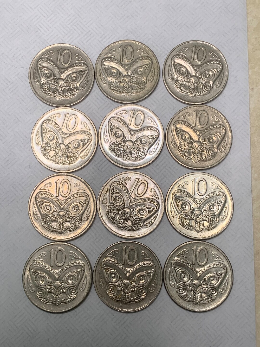 Coins From New Zealand 10 Cents Maori Face (12) 1970s 1980s - Etsy