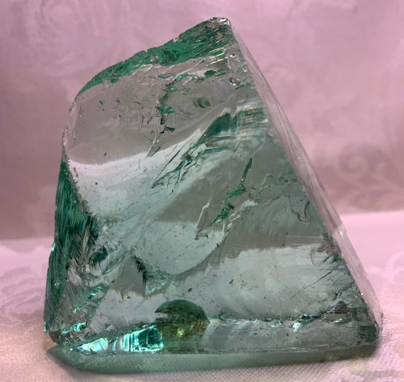 Beautiful Aqua Blue-green Colored Cullet Slag Glass Chunk - Etsy
