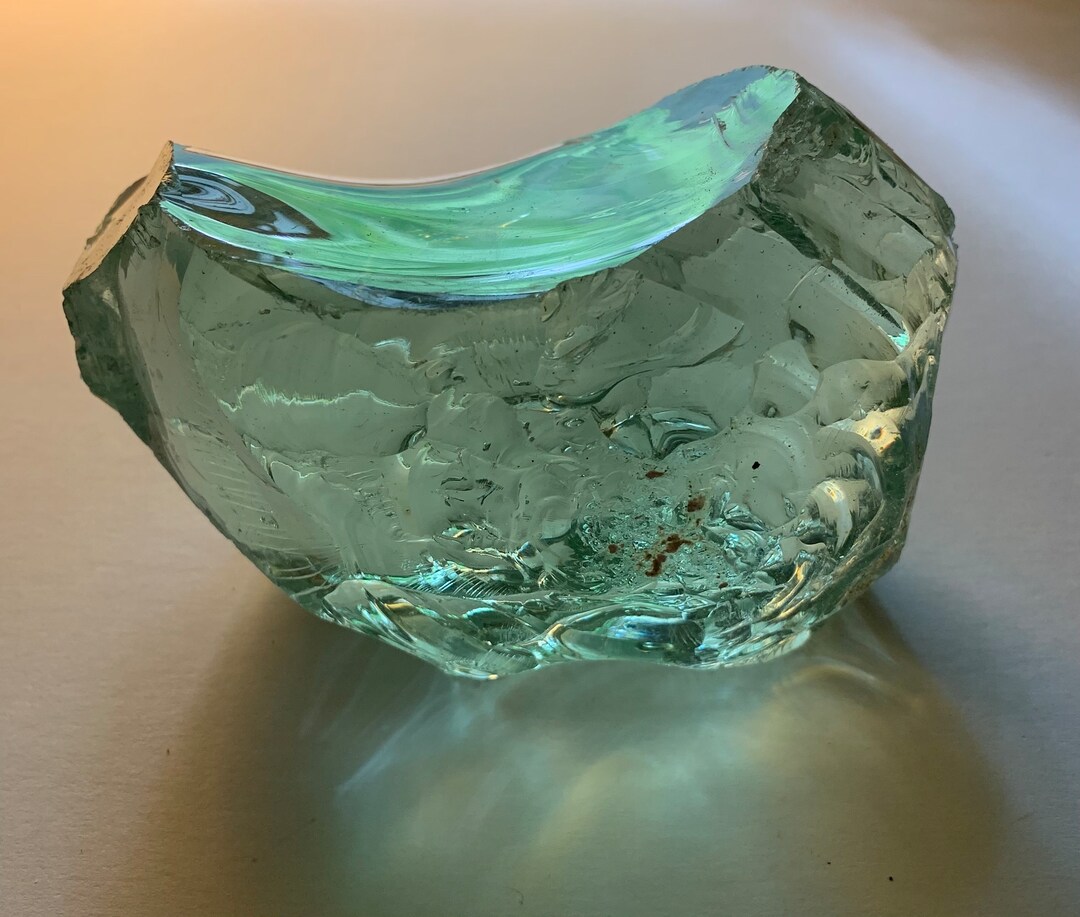 Beautiful Aquamarine Colored Cullet, Slag Glass Chunk 1370 Grams Fq - Etsy