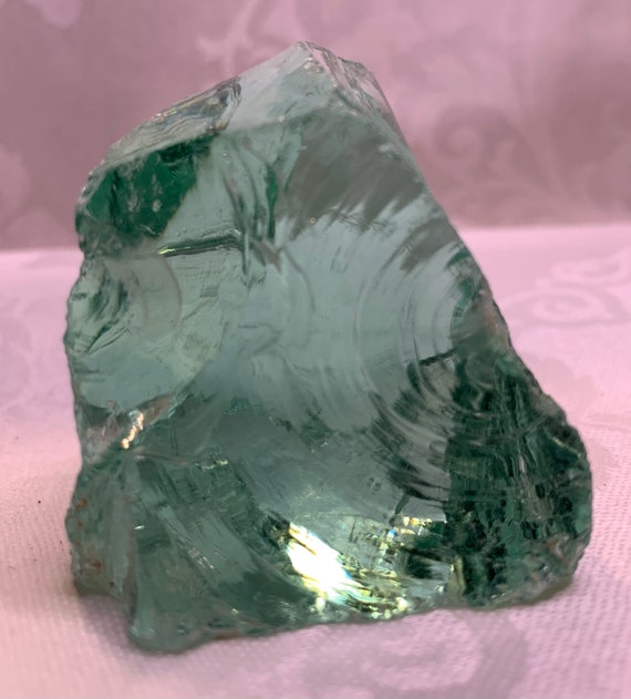Beautiful Aqua Blue-green Colored Cullet Slag Glass Chunk | Etsy