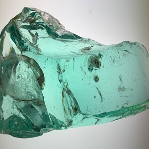 Beautiful, Deep Blue-green Colored Cullet, Slag Glass Chunk 1058 Grams ...