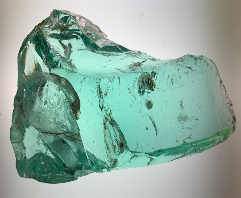 Beautiful Deep Blue-green Colored Cullet Slag Glass Chunk - Etsy