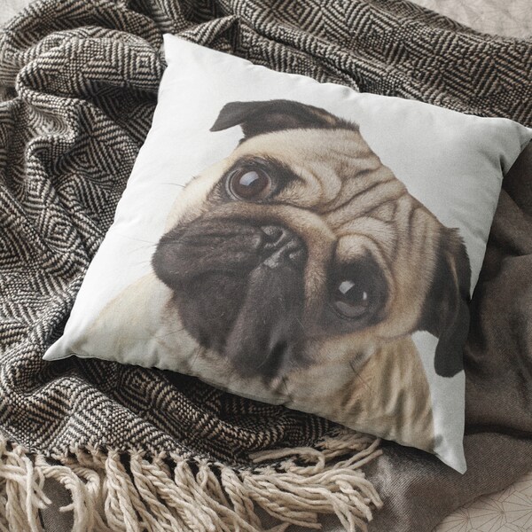 Pug Pillow - Etsy