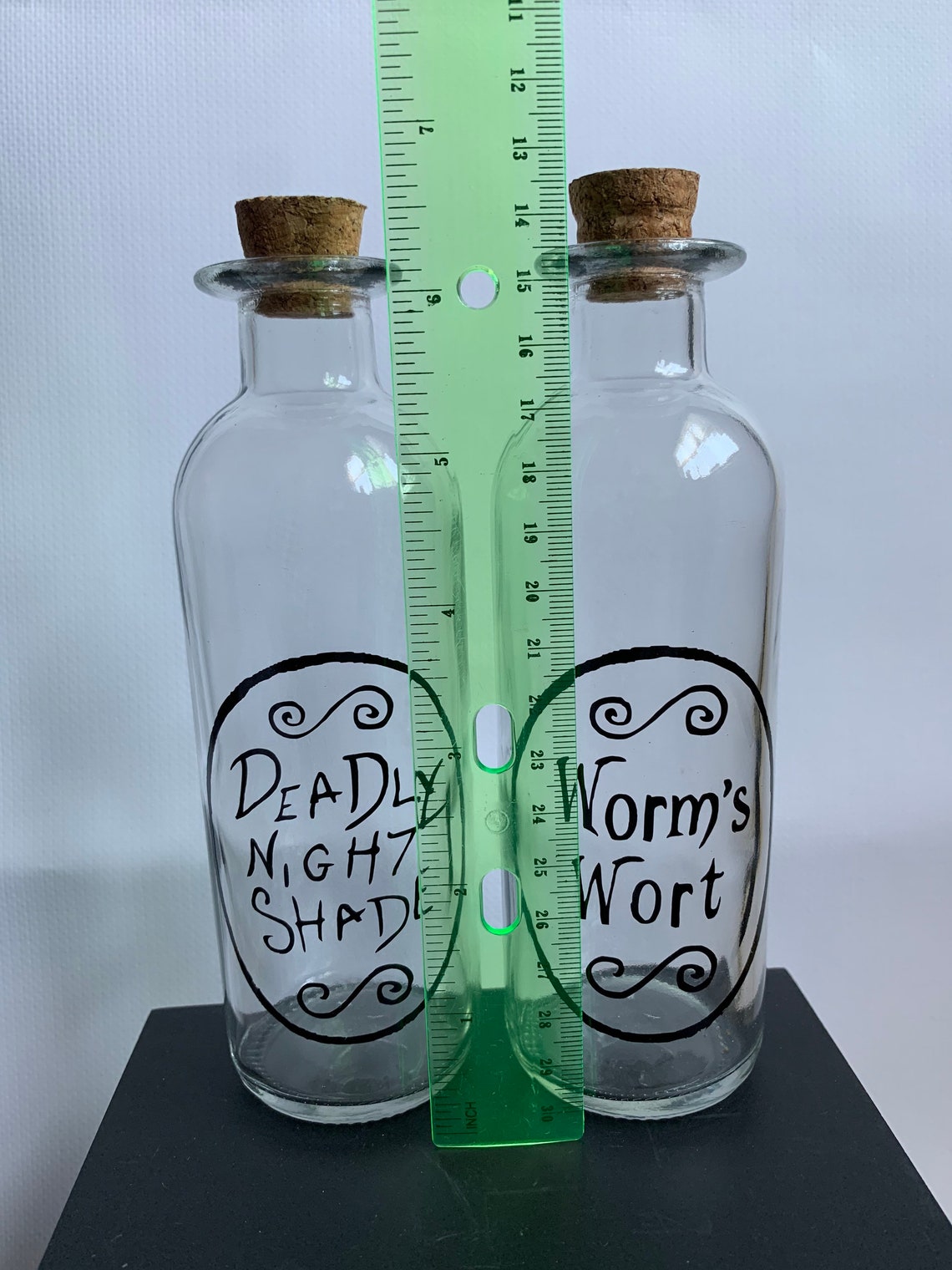 Set of 2 Decorative Glass Potion Bottles. Inspired by - Etsy